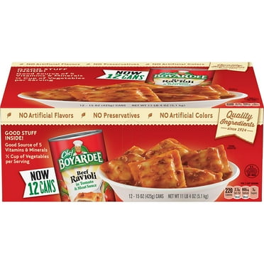 Chef Boyardee Overstuffed Beef Ravioli, 15 oz - Walmart.com