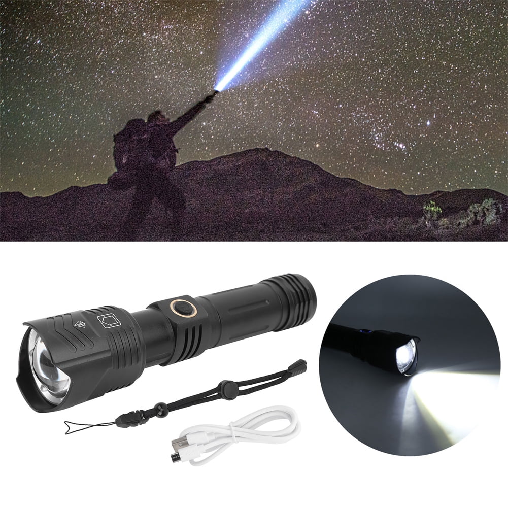 BuyWeek Outdoor Portable Super Bright Flashlight USB Charging ...