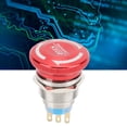 NFTIGB 22mm / 0.87 inches Waterproof Emergency Stop Push Button Switch ...