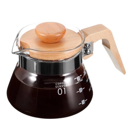 400ml Coffee Server Heat Proof Glass Coffee Pot Durable Glass Tea ...