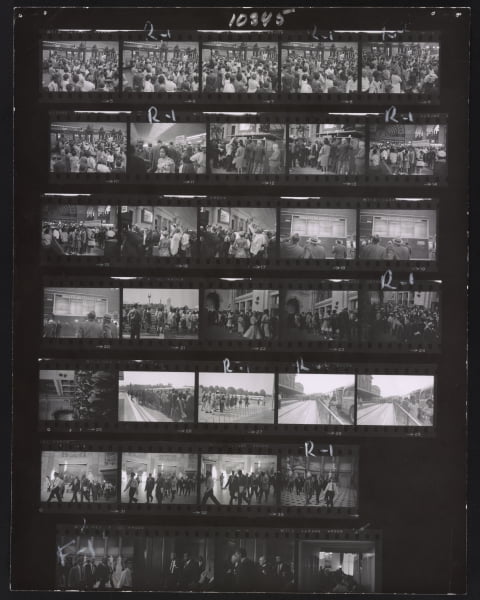 Print: Civil Rights March On Washington, D.C., 1963, Contact Sheet 2 ...
