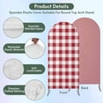 Arch Covers, Farmhouse Red Plaid Arch Covers Stretchy Backdrop 6'x2.6 ...