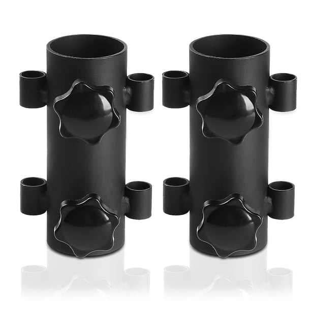 Destyer 2 Pieces Canopy Poles Holders with Dual Spikes Adjustable Tents ...