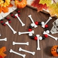 40Pcs Mini Plastic Bone Bones Decorations Bulk White Holiday Scary ...