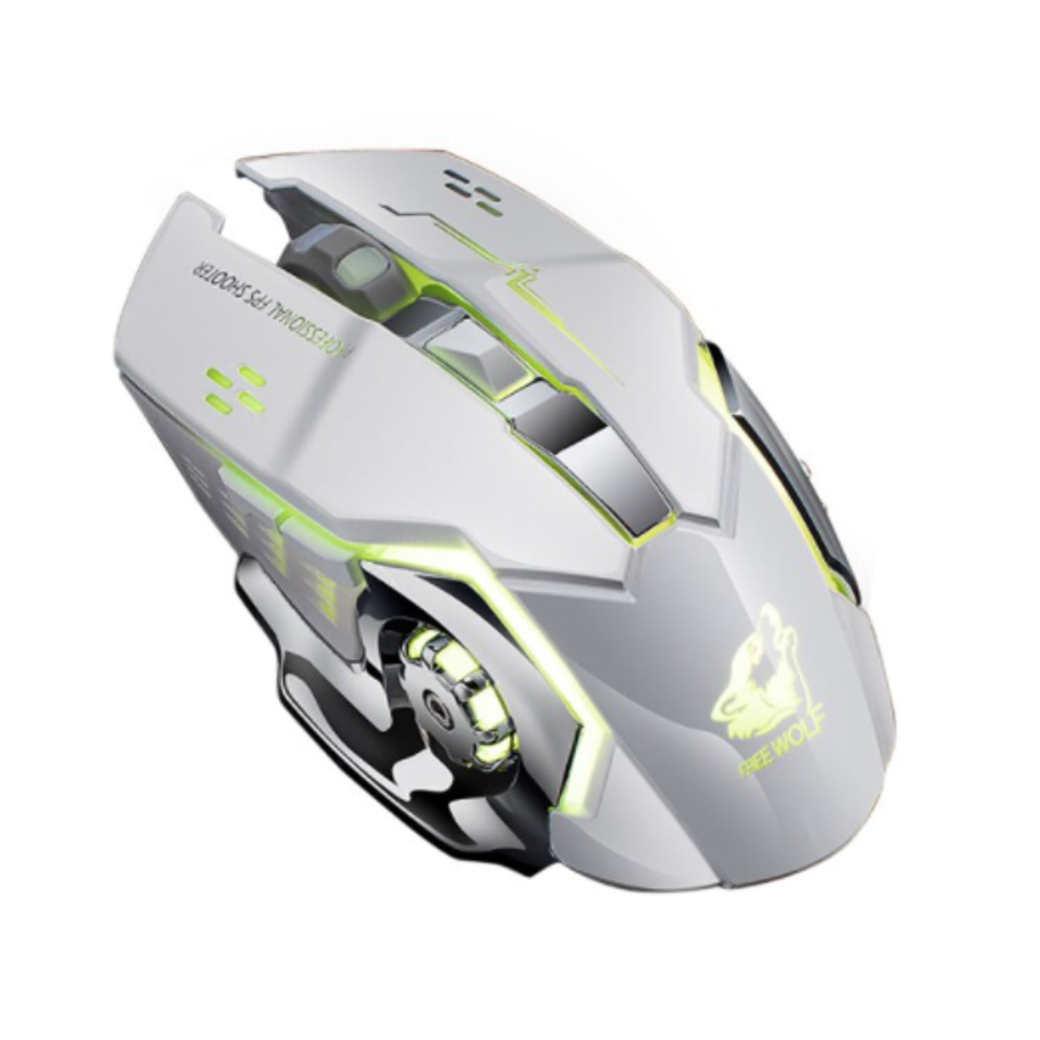 Mouse Inalámbrico Gamer ADA FREE WOLF X8 Recargable 1800DPI | Walmart ...