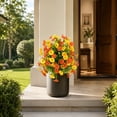 Artificial Fall Flowers Bundles Wisteria Set Faux Plants With Stems For ...