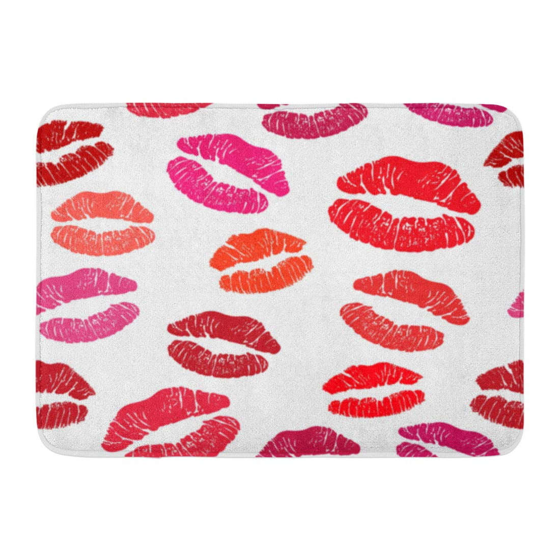 GODPOK Beauty Girl Red Lipstick Kiss Lips on White Beautiful Cartoon ...