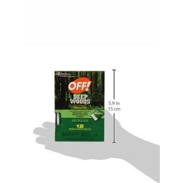 Off Deep Woods Insect Repellent Wipes 12 Towelettes - 2 Pack - Walmart.com
