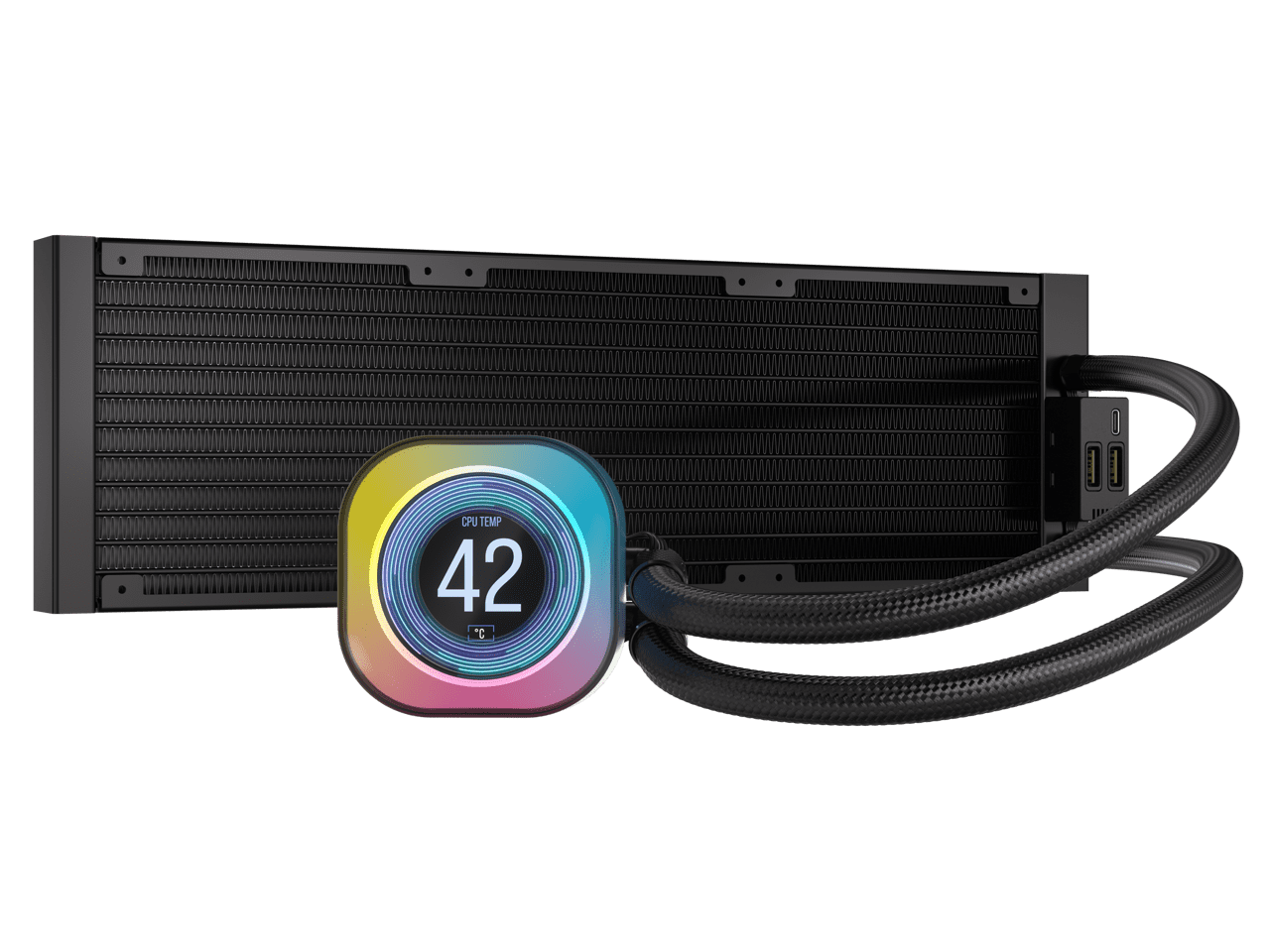 CORSAIR iCUE Link H150i LCD Liquid CPU Cooler - 360mm AIO CORSAIR iCUE Link H150i LCD Liquid CPU Cooler - 360mm AIO