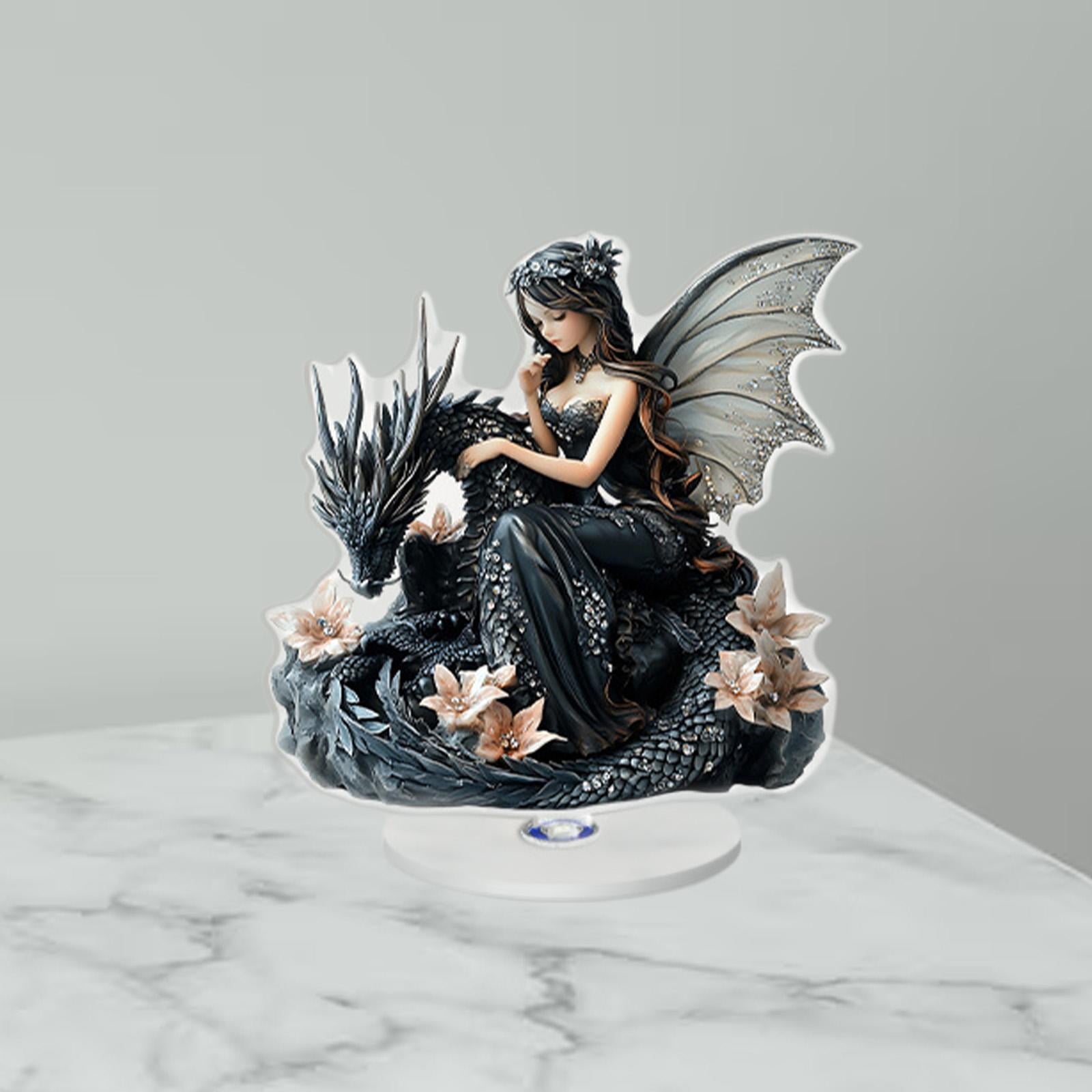 Adorno de escritorio de hada, decoración de mesa, letrero acrílico ...