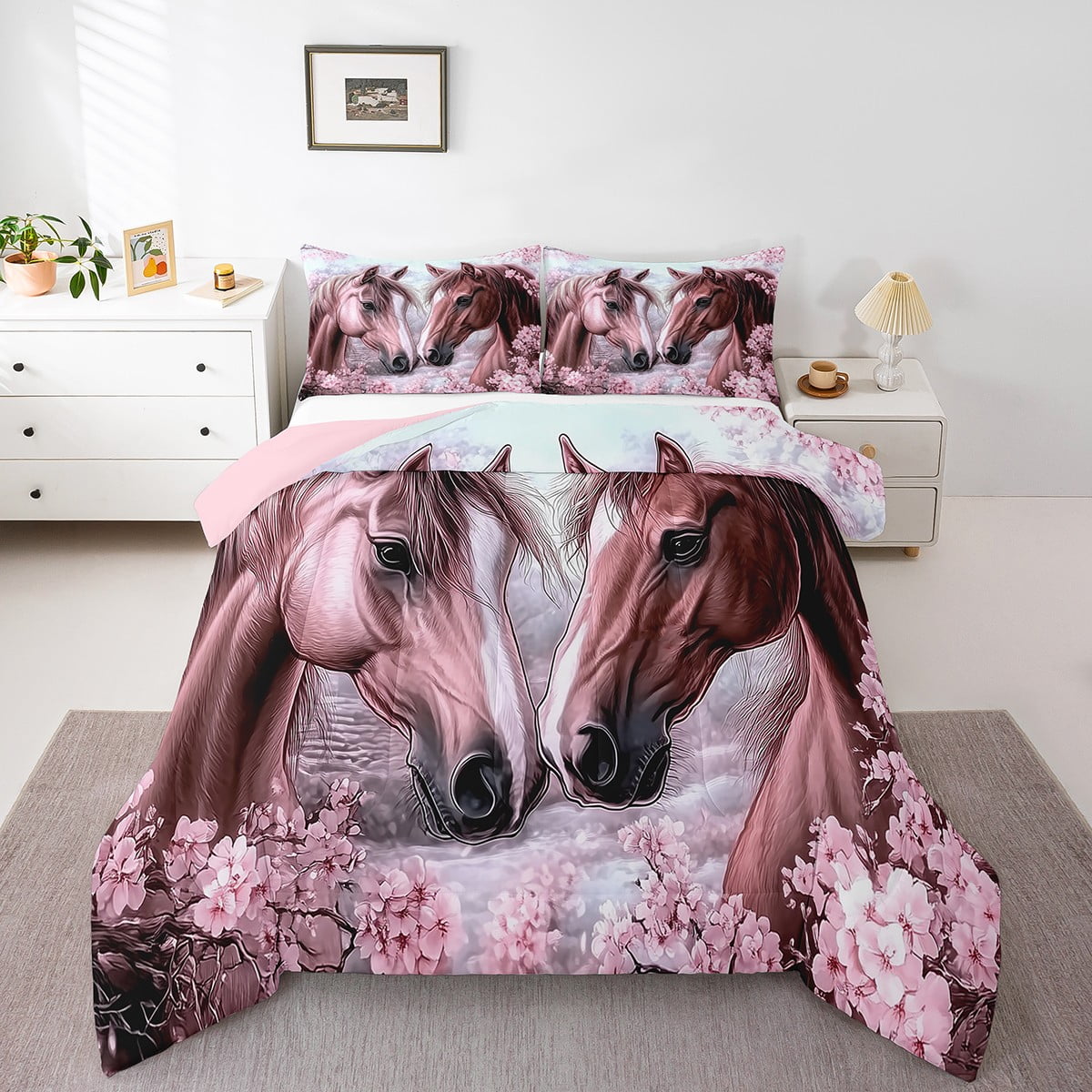 Click here for Erosebridal Kawaii Horse Bedding Sets Full With Co... prices