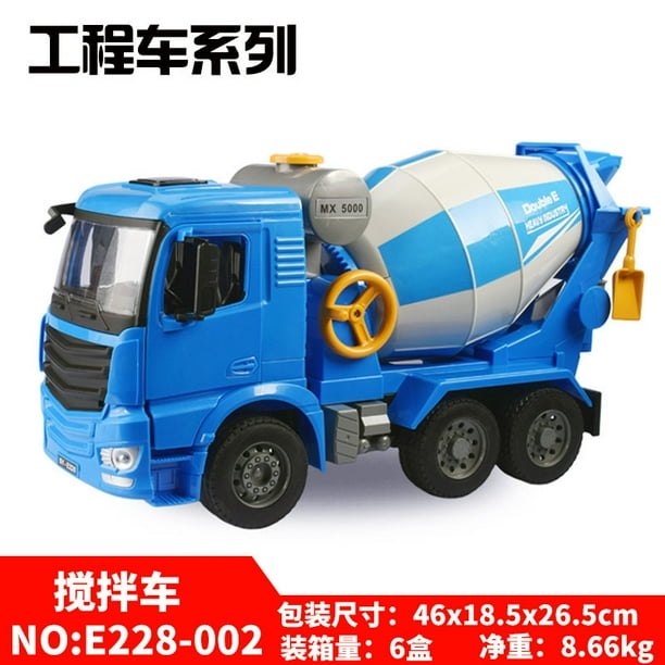 E228-002 cement truck mixer truck large toy car concrete engineering ...
