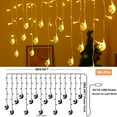 DYstyle Battery Operated Multicolor LED Star Curtain Light 2M 82LEDs ...