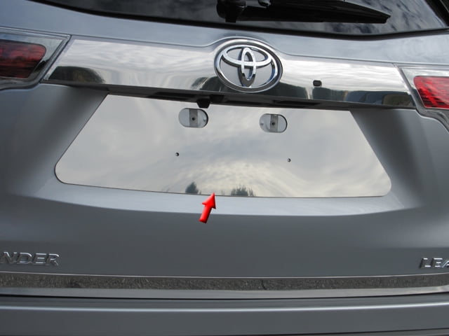Stainless License Plate Bezel 1Pc Fits 2014-2019 Toyota Highlander ...