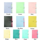 Dengmore Sky Blue Accordion File Folder, A4 5-Pocket Expanding Document ...