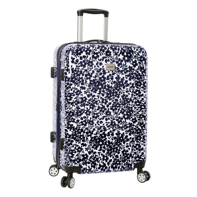 Chaps Saddle Haven Hardside Spinner Luggage Dark Navy Floral - Walmart.com