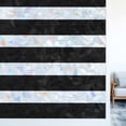 Black Striped Privacy Window Film, Decorative Stained Glass Window Film ...