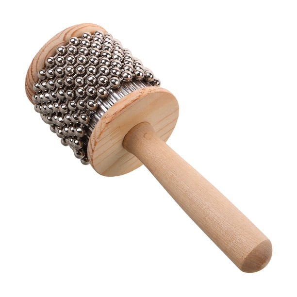 Instrumento de percusión Cabasa musical con mango de madera Cabasa de ...