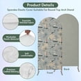 Blue Grey Nautical Arch Backdrop Cover 6.6 FT Vintage Boats Seaports ...