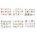 30 Sheets Adorable Cartoon Sticker Waterproof Adhesive PET Sticker For ...