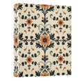 3 Ring Binder with Flattened Metal Clip 1.5" Round Rings Binder ...