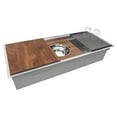 Ruvati 45" Undermount Single Basin Stainless Steel Workstation Kitchen ...