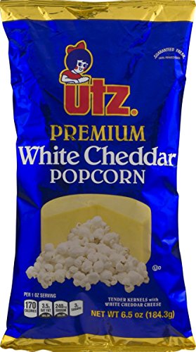 Utz Quality Foods Premium White Cheddar Popcorn 6.5 oz. Bag (4 Bags ...