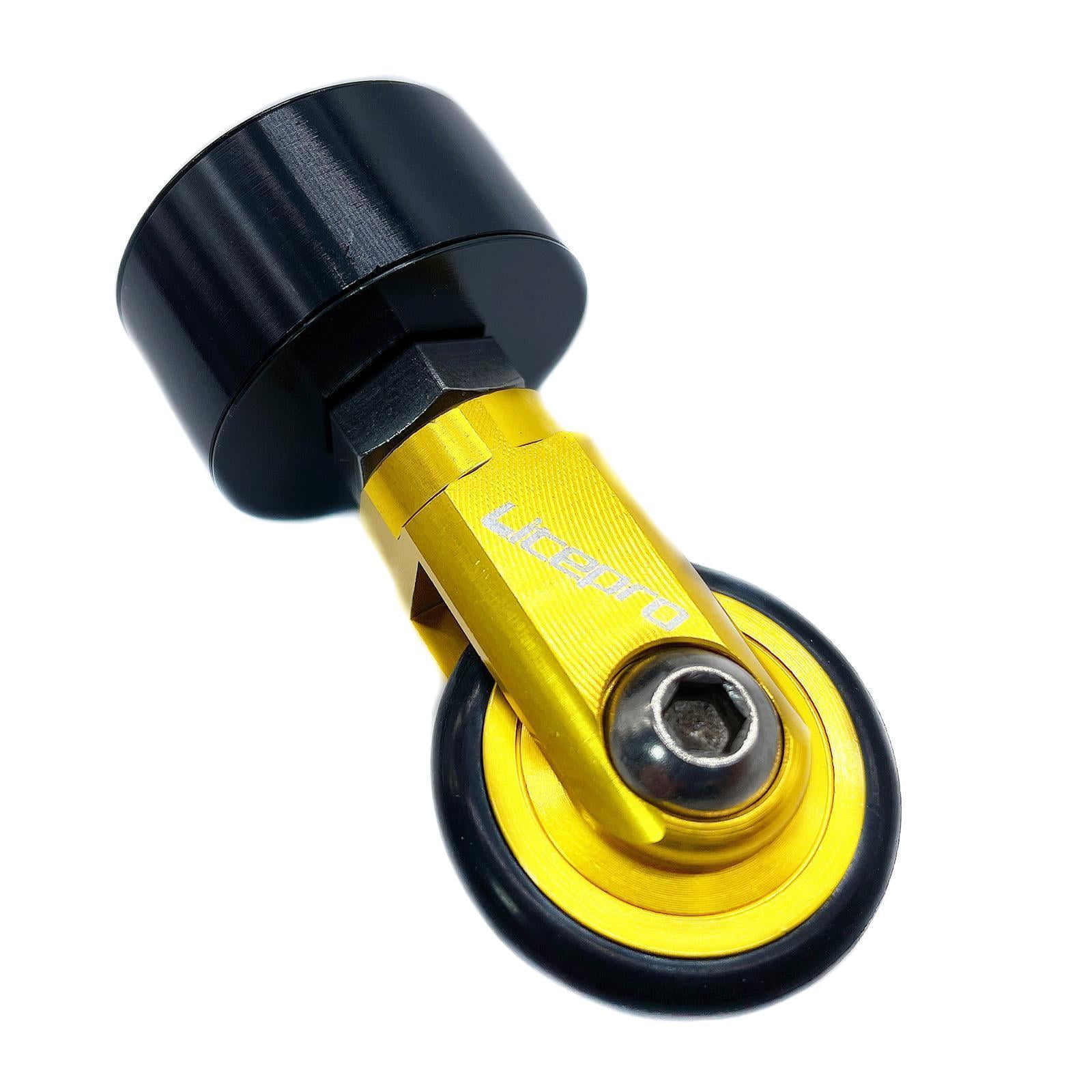 Folding Bike Seatpost 33.9mm Seat Post Mounted Roller Casters Aureate ...