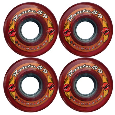 KRYPTONICS ROUTE 59MM 78A RED Longboard Cruiser Skateboard Wheels ...
