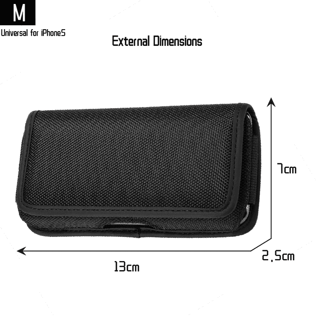 Mobile Phone Waist Bag Men Women Small Nylon Cell Phone Holster Storage ...