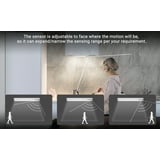 LOFTER-PRO Wireless Motion Sensor LED Light, 3 Pack, Rechargeable ...