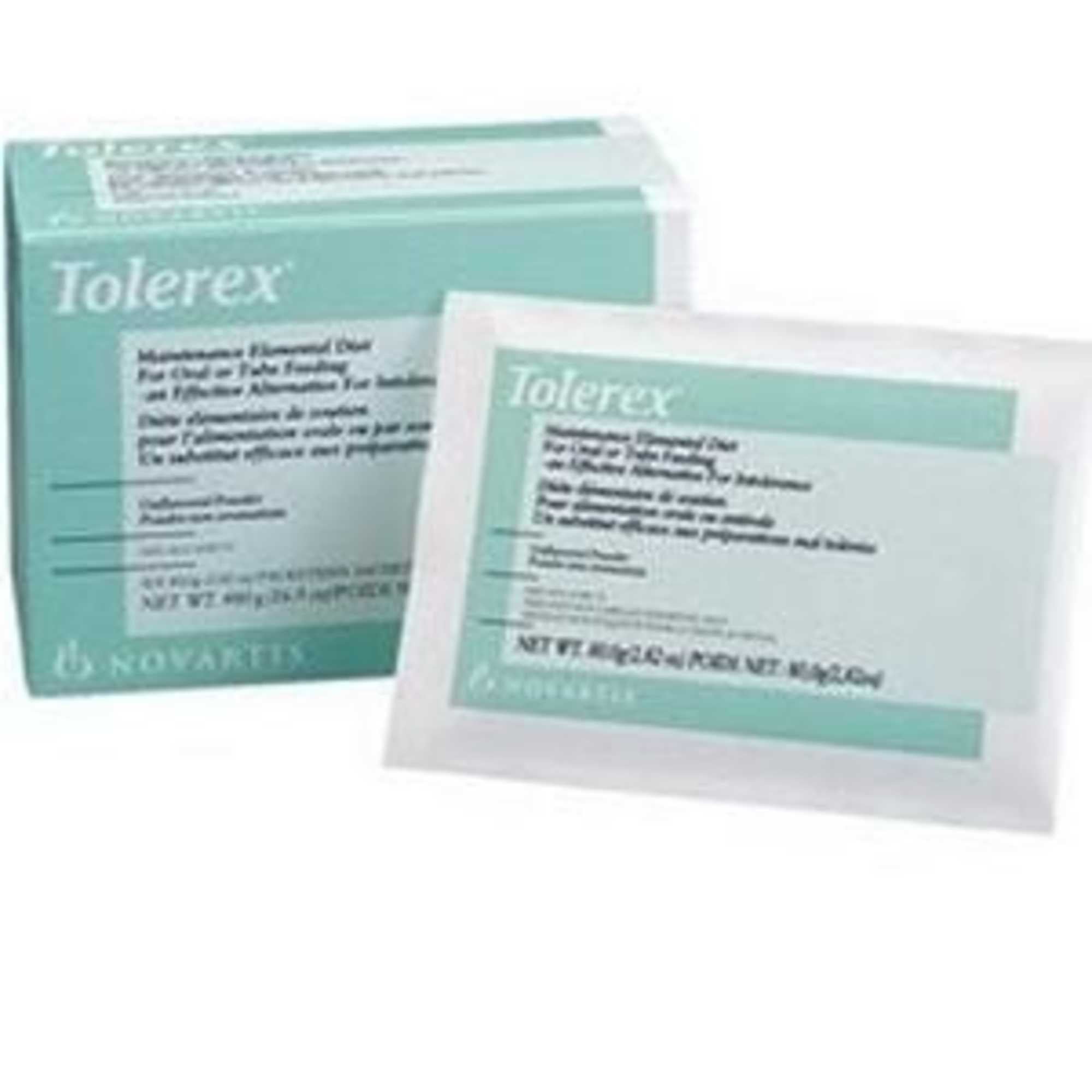 Tolerex Maintenance Elemental Diet Unflavored 2.82 oz. packet Box of 6 ...