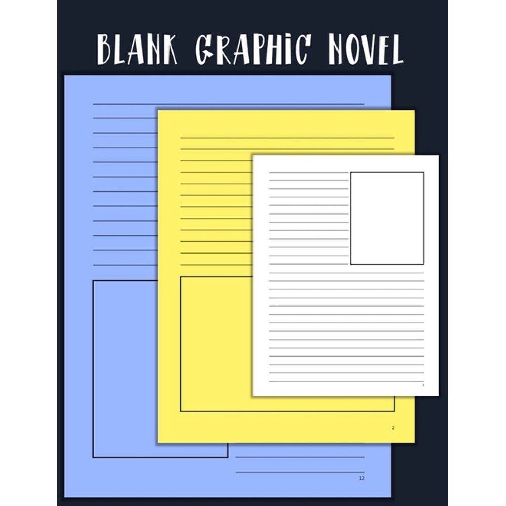 Blank Graphic Novel Lined Pages With Panels For Drawing Or Doodling blank-graphic-novel-lined-pages-with-panels-for-drawing-or-doodling