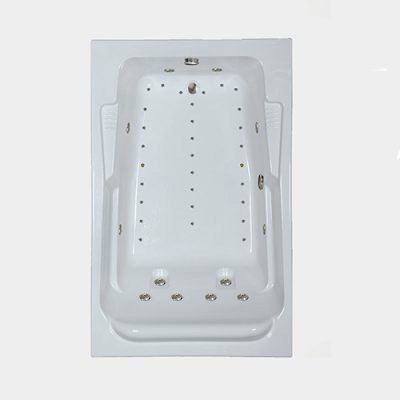 WaterTech Acrylic 72 in. x 48 in. Drop-In Whirlpool and Air Bath ...