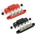 12V Power Distribution Block 250A Covered Busbar Terminal Block Binding ...