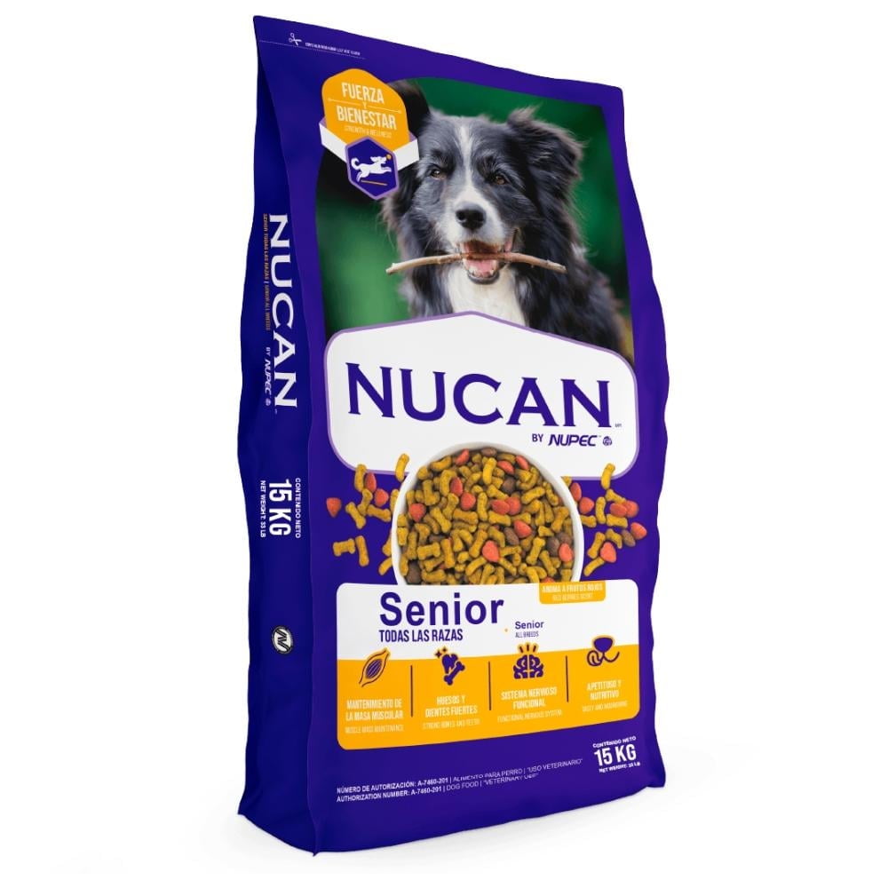 Alimento para perro NUCAN by NUPEC Adulto Senior 15 kg | Walmart en línea