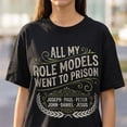 All My Role Models Went To Prison | Funny Christian Shirt | Bible Humor ...