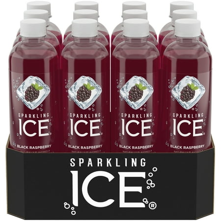 Sparkling Ice Naturally Flavored Sparkling Water, Black Raspberry, 17 Fl Oz, 12 Count - Walmart.com