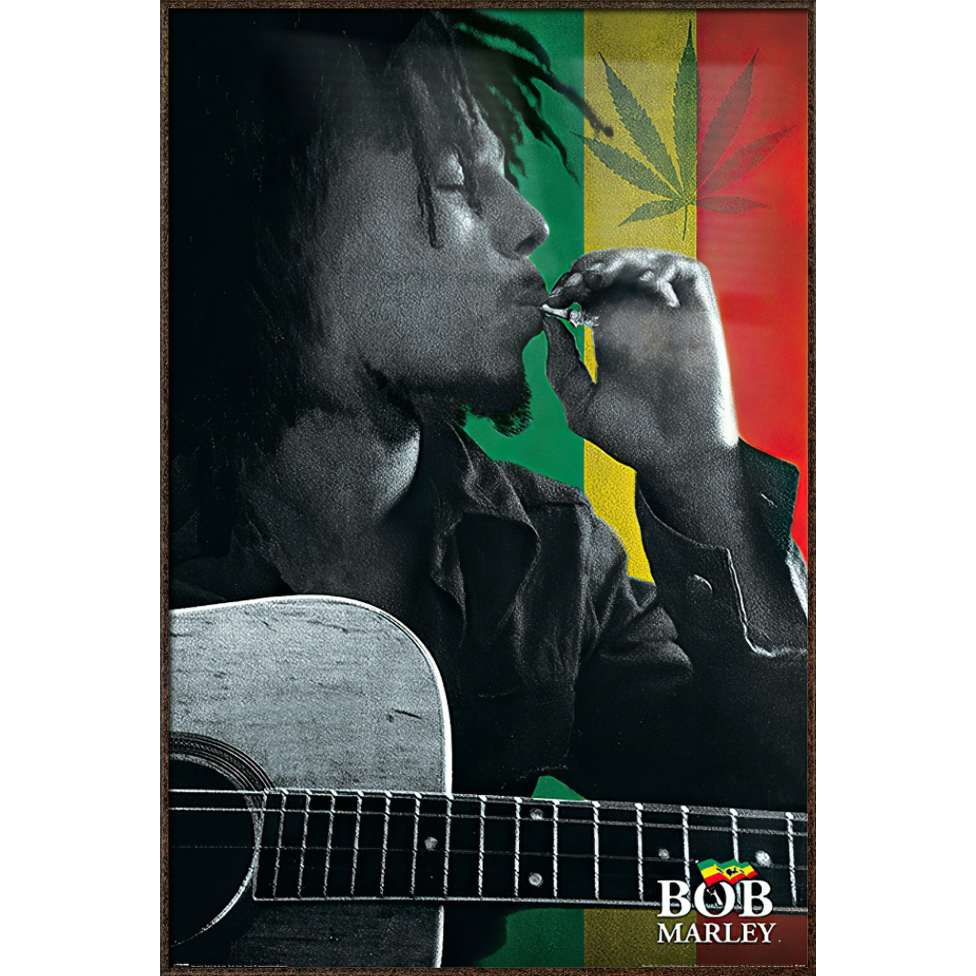 Jamaican Flag With Bob Marley