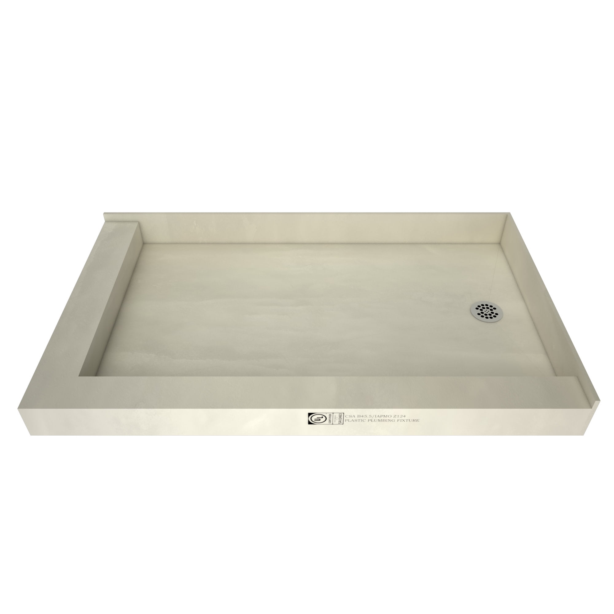 Redi Base 34 x 60 Shower Pan Right Drain Left Dual Curb - Walmart.com