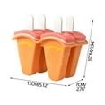 Shrysg Watermelon-Shaped Popsicle Molds with Handles - Reusable & Easy ...