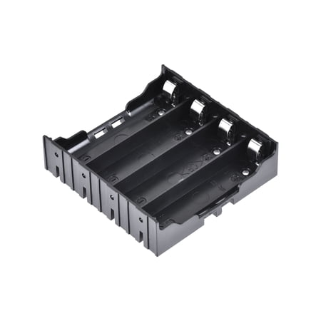 Battery Case Storage Box 4 Slots x 3.7V Battery Holder for 4 x 18650 ...