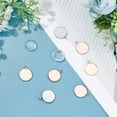 18 Sets 3 Colors 16mm Flat Round Tray Pendant Making Kits Stainless ...