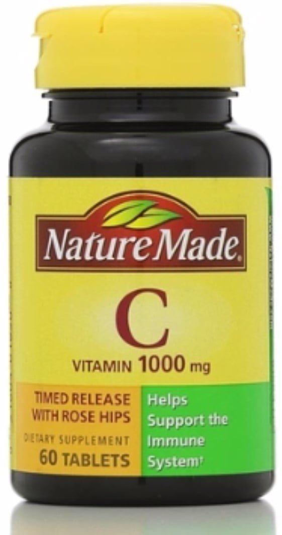 Nature Made Vitamin C 1000 mg Timed Release Tablets 60 ea - Walmart.com
