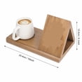 Book Stand, Wooden Triangle Book Holder, Book Rest with Cup Holder ...