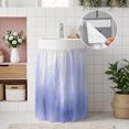 Blue Purple Ombre Cabinet Curtain 28"W x 51"L, Modern Abstract Gradient ...