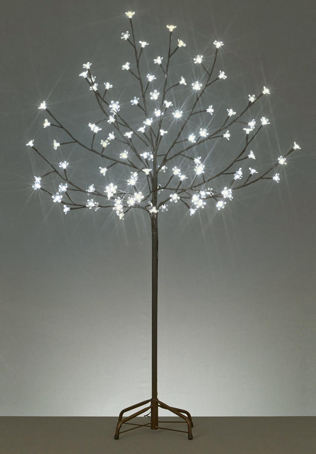 4' LED Lighted Cherry Blossom Flower Tree - Warm White Lights - Walmart.com