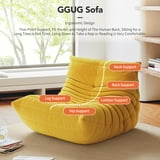 GGUG Bean Bag Chair, All Ages, Suede Yellow - Walmart.com