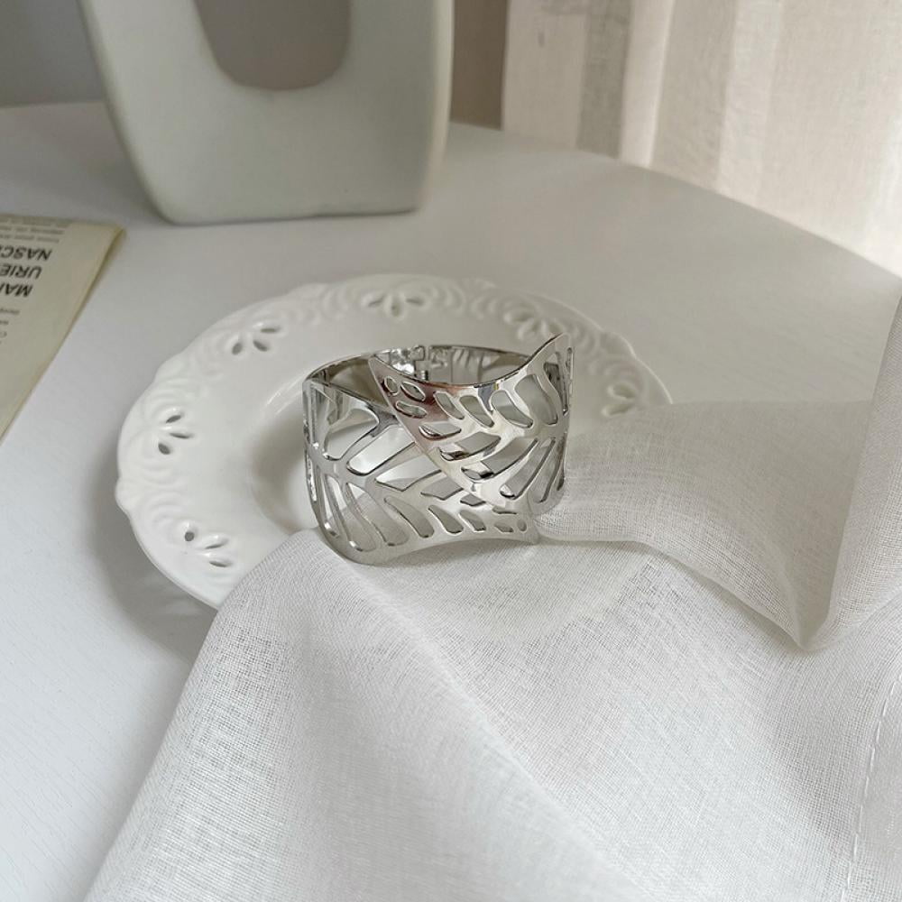 Curtain Tieback Buckle, Leaf Shape Curtains Clasp Stainless Steel Tie ...