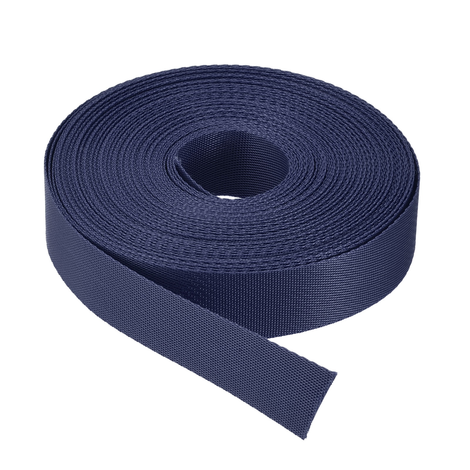 Uxcell Flat Nylon Webbing Strap 1 Inch 15 Yards Dark Blue for Backpack ...